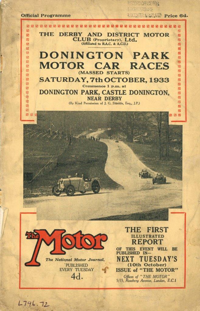 The Development of the Race Circuit and Wartime Donington Park - Leicestershire Museum Collections